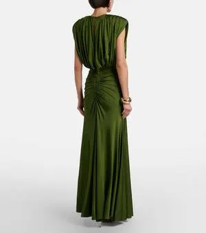 SELF-PORTRAIT Draped Ruched Gown