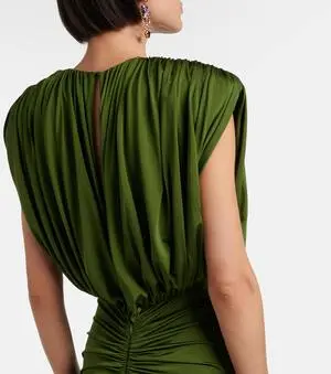 SELF-PORTRAIT Draped Ruched Gown