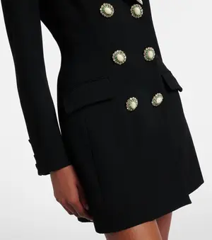SELF-PORTRAIT Crepe Minidress