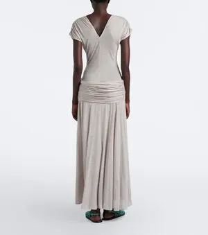 JW Anderson Draped Jersey Maxi Dress