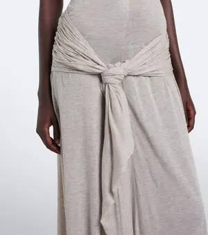 JW Anderson Draped Jersey Maxi Dress
