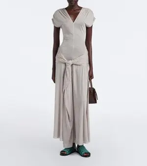JW Anderson Draped Jersey Maxi Dress