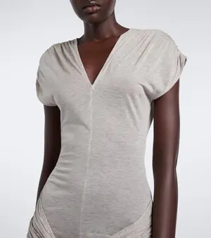 JW Anderson Draped Jersey Maxi Dress