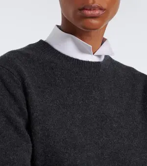 Loulou De Saison Lace-trimmed Cashmere Sweater