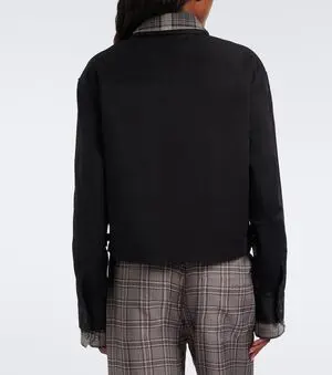 Acne Studios Layered Cotton Twill Jacket