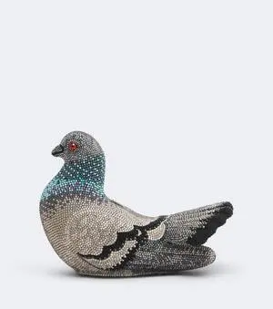 Judith Leiber Pigeon Embellished Clutch