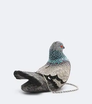 Judith Leiber Pigeon Embellished Clutch