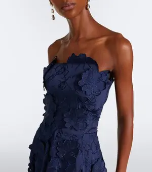 Costarellos Brissa Floral Embroidered Cocktail Dress