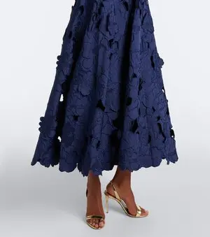 Costarellos Brissa Floral Embroidered Cocktail Dress