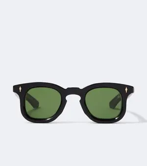 JACQUES MARIE MAGE Devaux Round Frame Sunglasses - Black