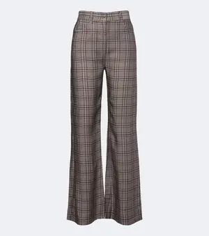 Acne Studios Checked Wide-leg Pants