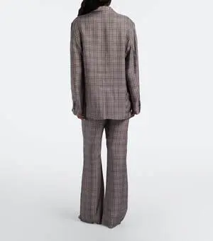 Acne Studios Checked Wide-leg Pants