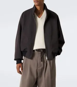 Studio Nicholson Over Cotton And Wool Bomber Jacket