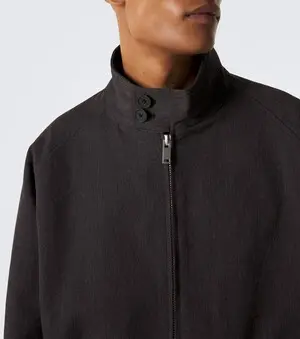 Studio Nicholson Over Cotton And Wool Bomber Jacket
