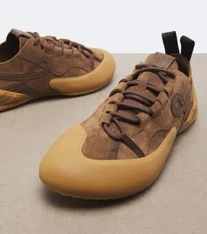 Loewe Grip Anagram Suede Sneakers