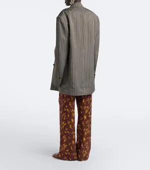 Dries Van Noten Floral Wide-leg Pants