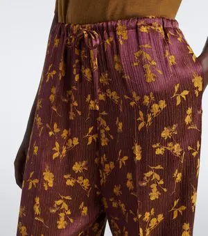 Dries Van Noten Floral Wide-leg Pants