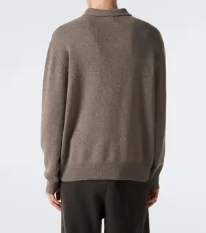 LISA YANG Rufus Cashmere Polo Sweater - Brown