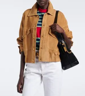 Versace Suede Blouson Jacket