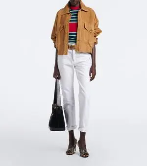 Versace Suede Blouson Jacket