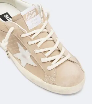 GOLDEN GOOSE Superstar Suede Sneakers With Swarovski® Crystal Trim