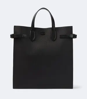 Valentino Garavani Antibes Leather Tote Bag - Black