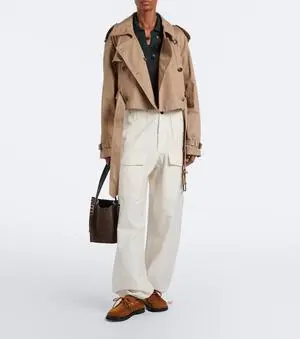 JW Anderson Cropped Cotton Trench Coat