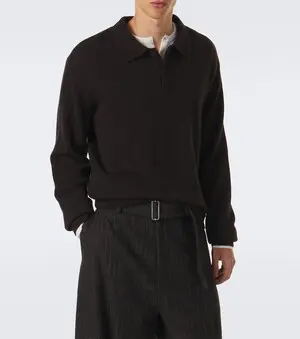 LISA YANG Rufus Cashmere Polo Sweater