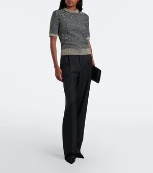Balmain Sequined Lame Sweater