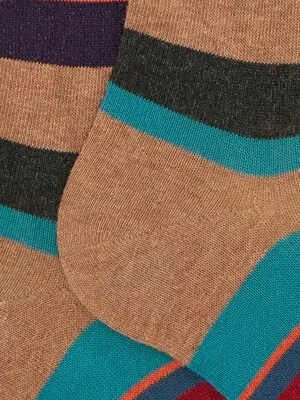 GALLO Cotton Striped Knee-high Socks