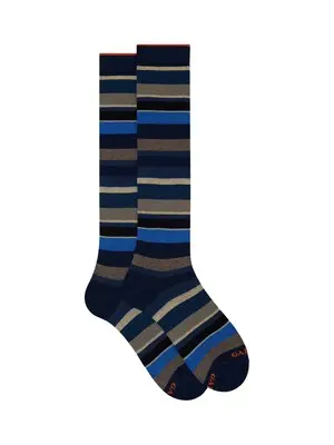 GALLO Striped Cotton Socks - Multi