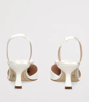 Rodo Satin Dafne Slingback Heels 75