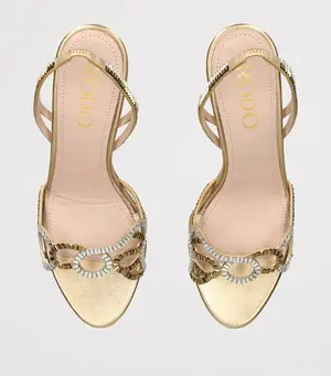 Rodo Crystal-embellished Pearle Heeled Sandals 75