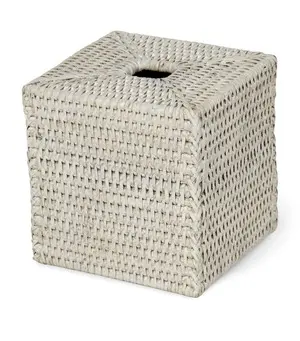 DECOR WALTHER Rattan Basket Square Tissue Box - Brown