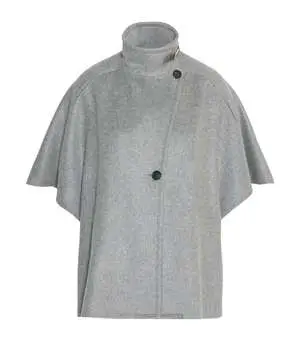 Max Mara Cashmere High-neck Cape Jacket