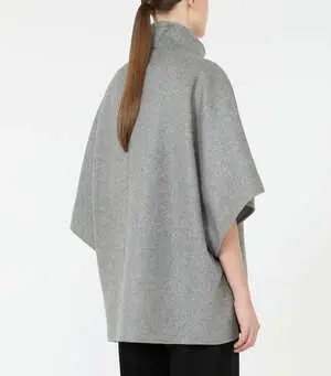 Max Mara Cashmere High-neck Cape Jacket