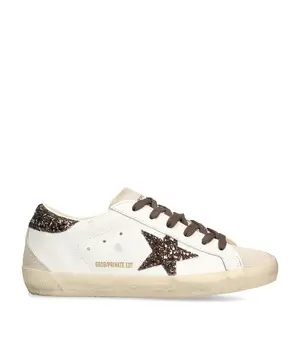GOLDEN GOOSE Leather Super Star Sneakers - White