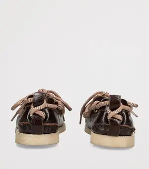 GOLDEN GOOSE Leather Boat Shoes