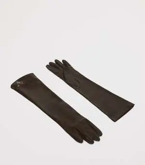 Max Mara Lambskin Long Gloves