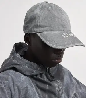 MAISON MARGIELA Cotton Numeric Logo Baseball Cap