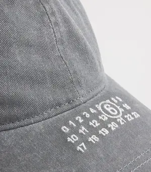 MAISON MARGIELA Cotton Numeric Logo Baseball Cap