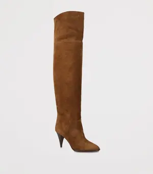 Casadei Suede Over-the-knee Boots