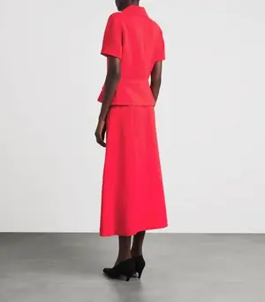 EMILIA WICKSTEAD Wool Alexina Midi Dress