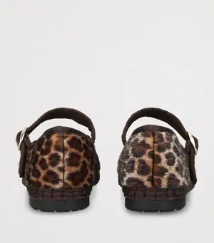 FLABELUS Pierre Leopard Print Mary Janes