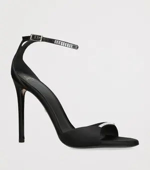ALEVI MILANO Ninel Xtal Heeled Sandals - Black