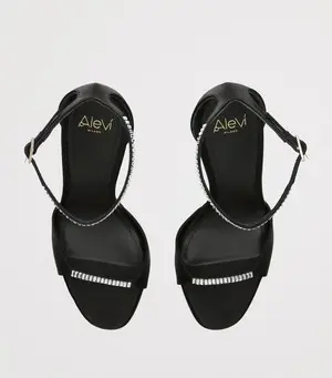ALEVI MILANO Ninel Xtal Heeled Sandals - Black