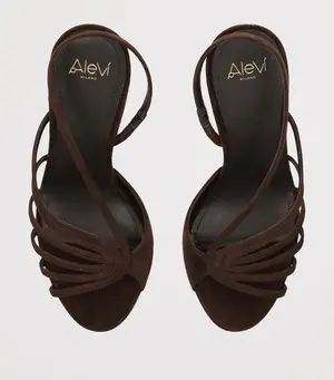 ALEVI MILANO Suede Star Heeled Sandals 95