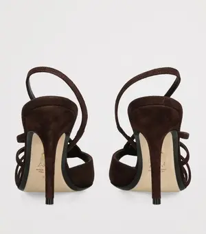 ALEVI MILANO Suede Star Heeled Sandals 95