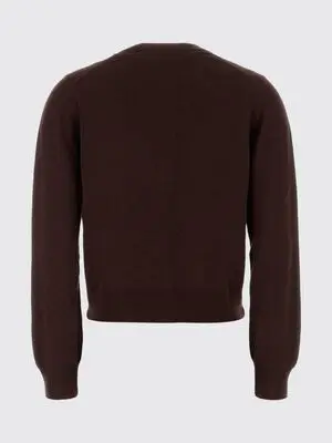 Maison Kitsuné Embroidered Logo Crewneck Cardigan - Brown