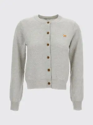 Maison Kitsuné Embroidered Logo Crewneck Cardigan